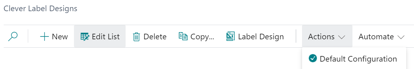 Clever Dynamics - Label Design Setup
